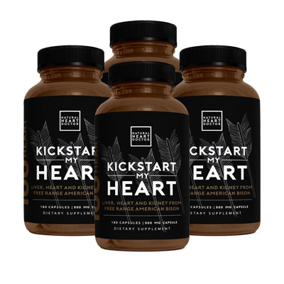 Kickstart My Heart - 4 Pack - Premium Package (Liver/Heart Bison Organ ...