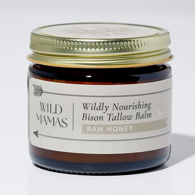 Wildly Nourishing Bison Tallow Balm - Raw Honey 2 oz. Wild Mamas ...